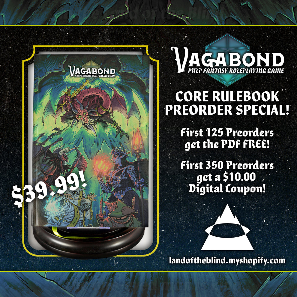 Vagabond // Pulp Fantasy RPG: Core Rulebook – Land of the Blind